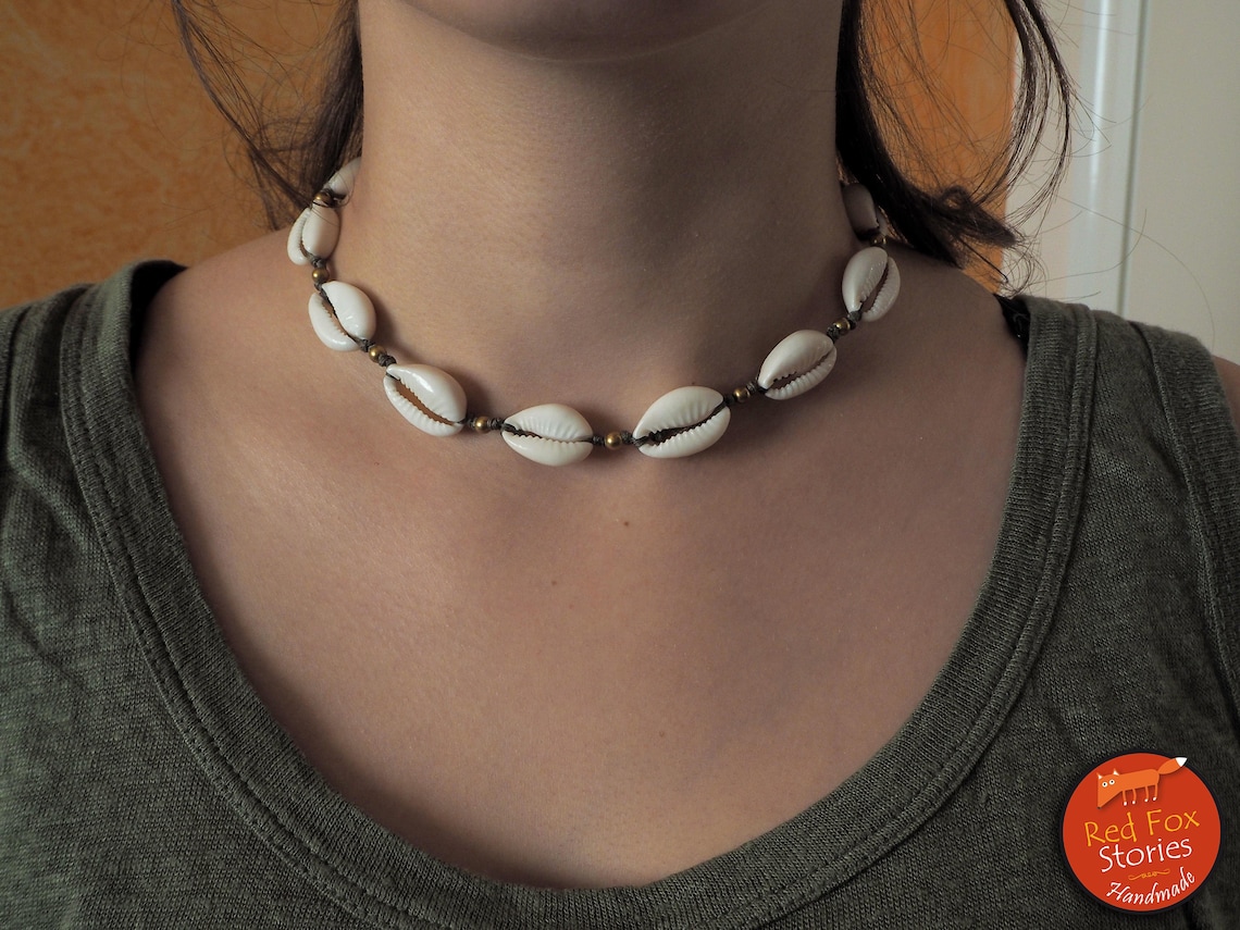 Gali Cowrie Shell Necklace Cowrie Shell Choker Shell - Etsy