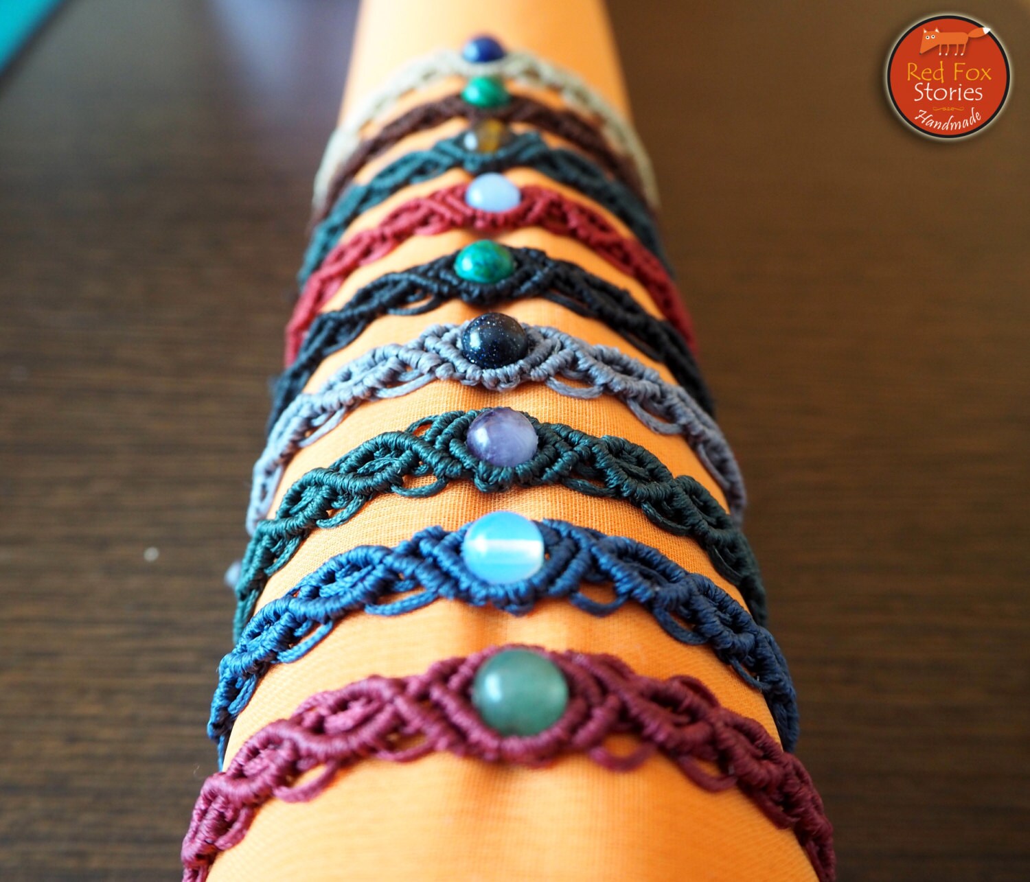 Jacaranda Boho Macrame Bracelet With Gemstone Macrame - Etsy