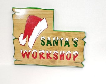Santa Claus Lane Santa Claus Sign Sign for Santa Christmas - Etsy