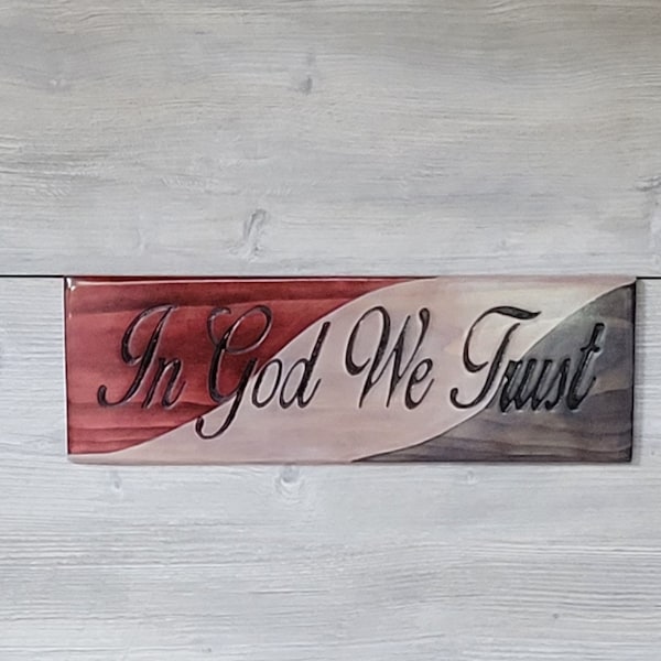 Trust God Sign - Etsy