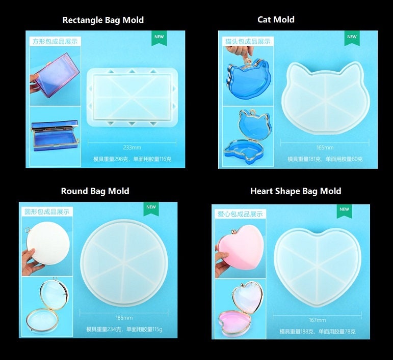 DIY Handbag Mold Silicon Mold Bag Mold 3D Mold Resin - Etsy UK