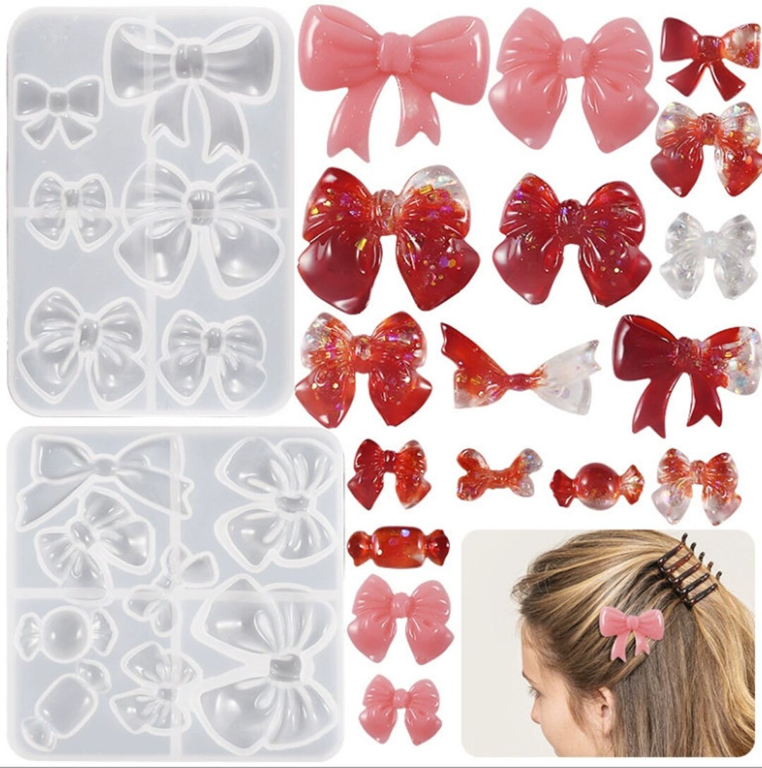 Ribbons Mould, Assorted Ribbons Mould, Resin Mould, Silicone Mould, UV ...