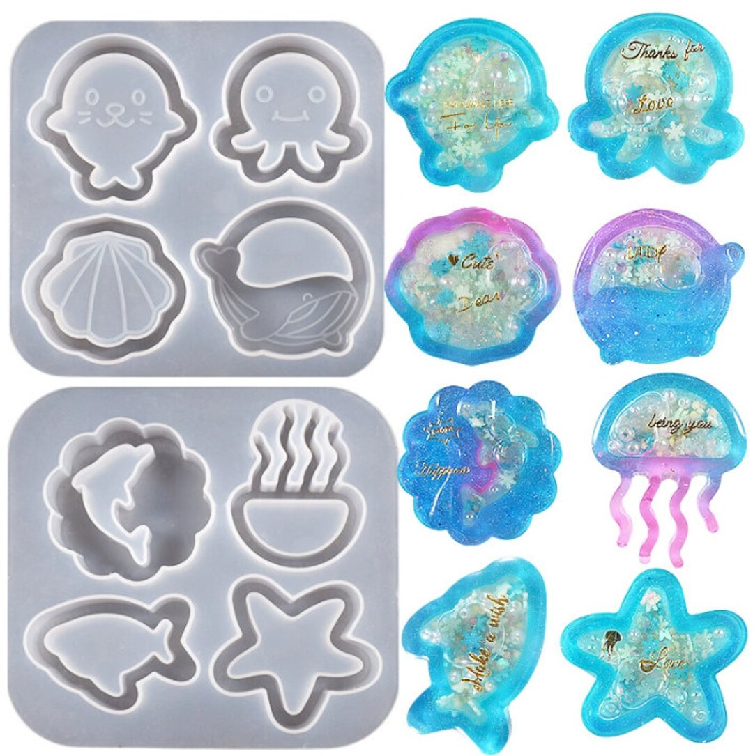 Seashell Shaker Mould | Silicon Mould | Resin Shaker Mould | UV Resin ...