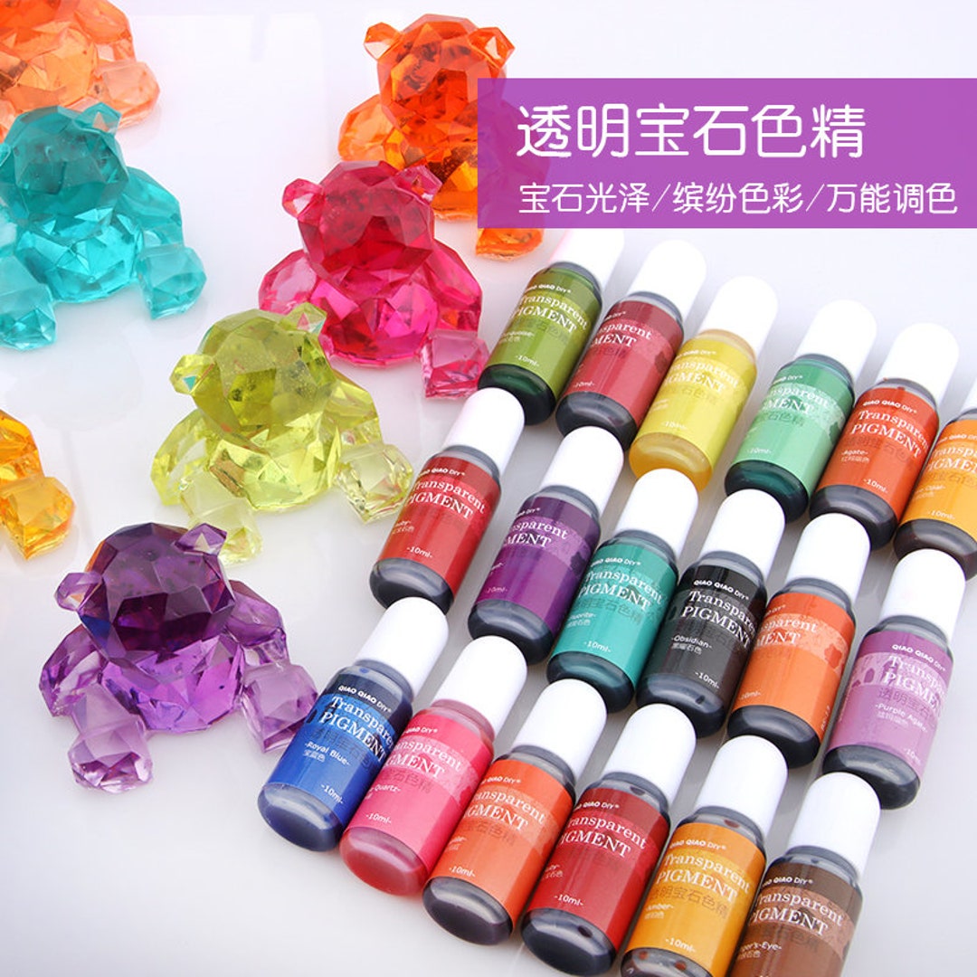 Crystal UV Resin Colorant | High Transparency, Gemstone Art (10ml) - Etsy
