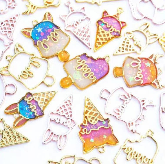 Ice Cream Open Bezel Open Back Bezel Kawaii Open Bezel - Etsy