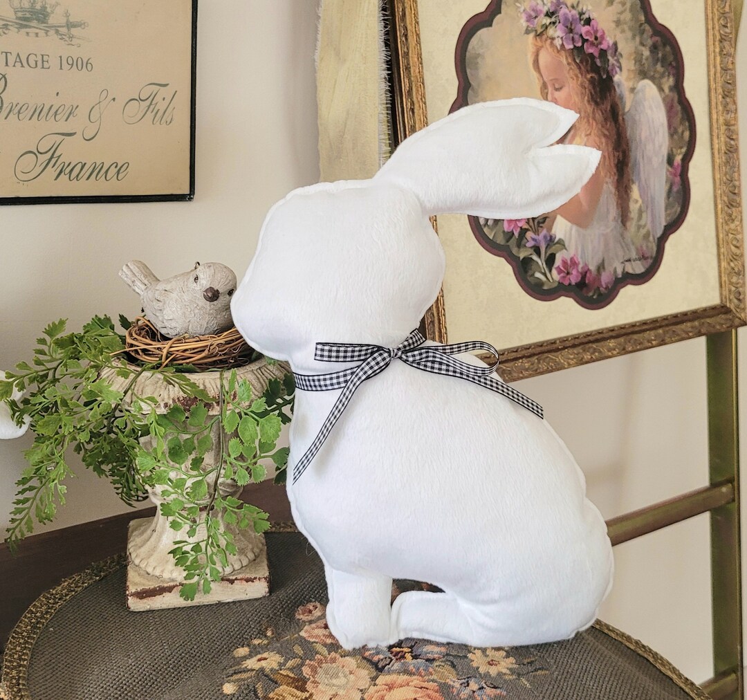 Easter Basket Bunny, Spring Bunny, Vintage Bunny, Shabby Chic Decor ...