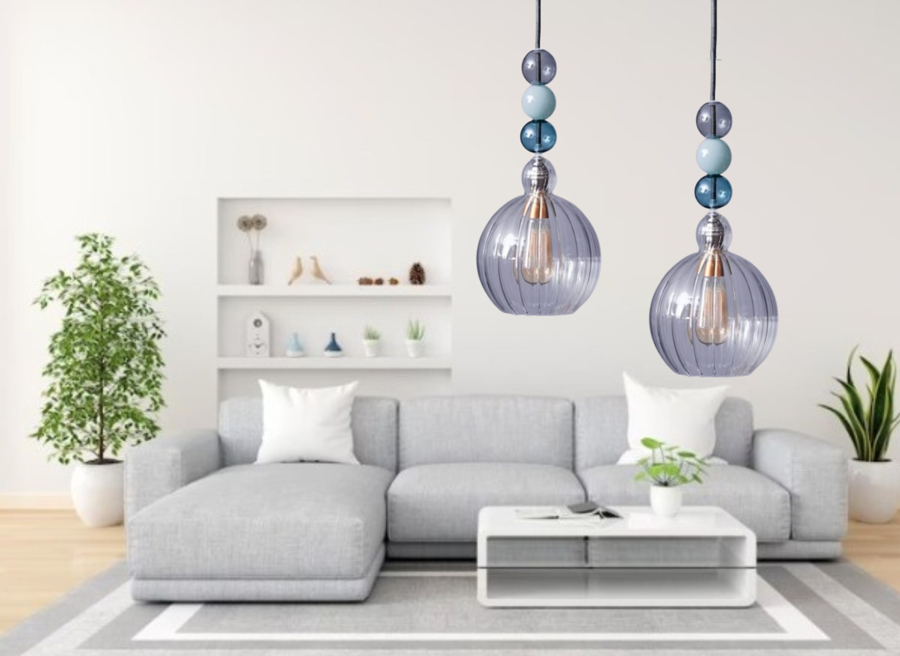 Custom Glass Lighting Custom Lights Ball Pendant Light - Etsy