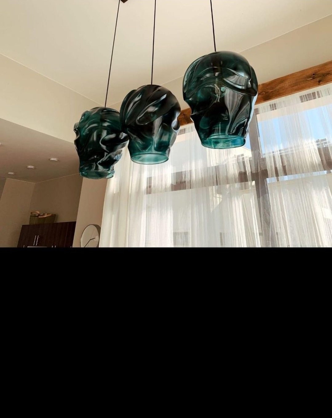Pendant Ceiling Lighting - Kitchen Island Light - Blown Glass Light ...