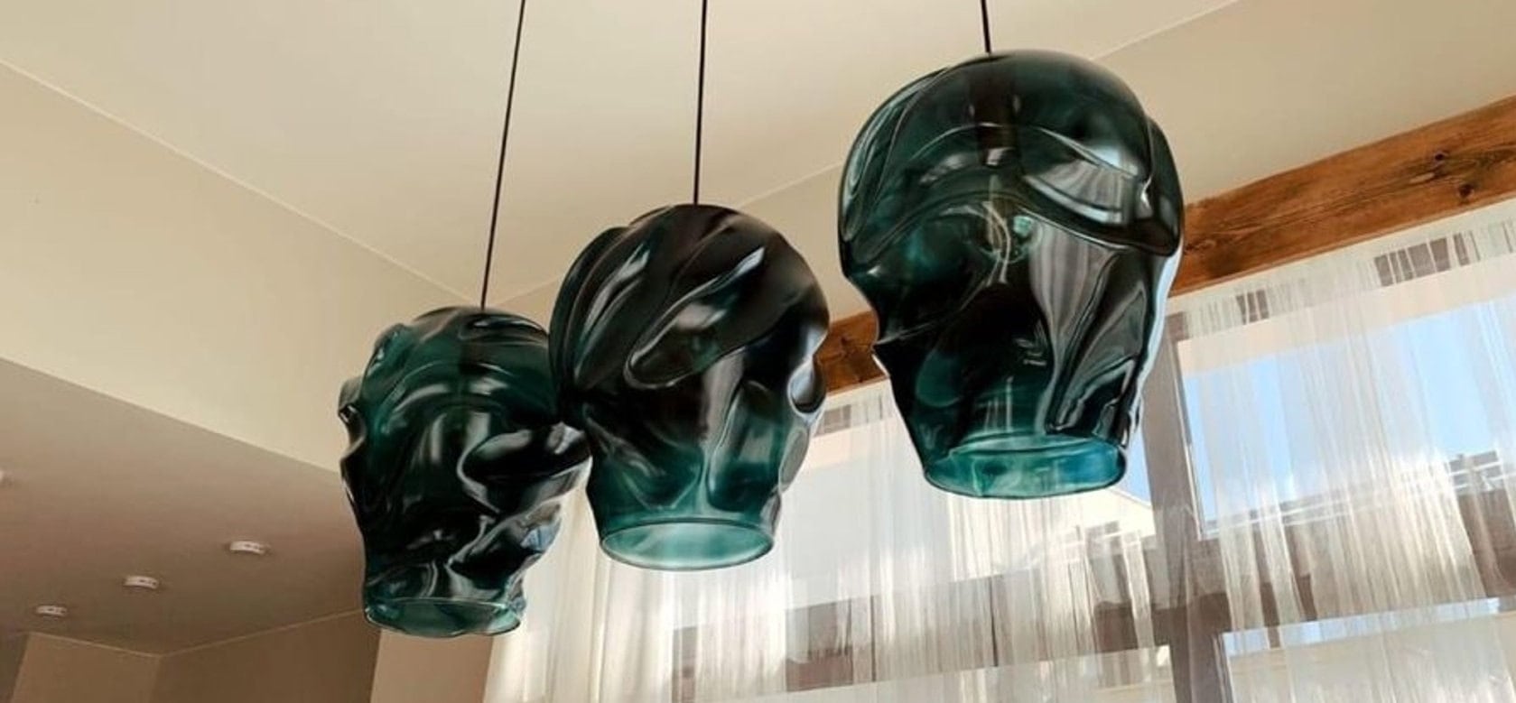 Pendant Ceiling Lighting Kitchen Island Light Blown Glass Light ...