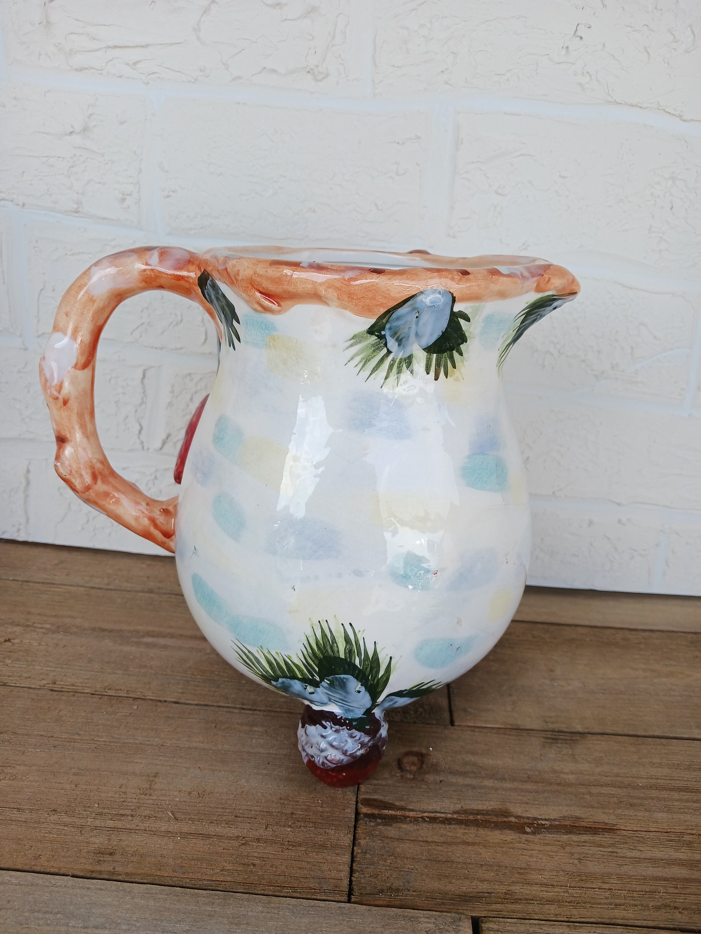 Vintage WCL Pitcher Eastern Scene Cardinals Red and Very Rare Yellow ...