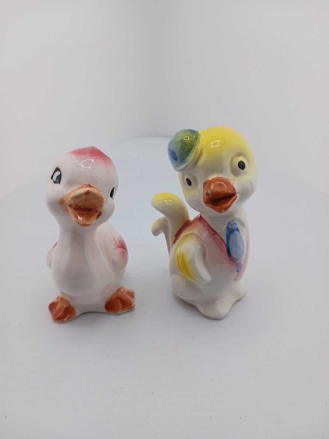 So Cute 2 Small Ceramic Vintage Japan Ducks - Etsy
