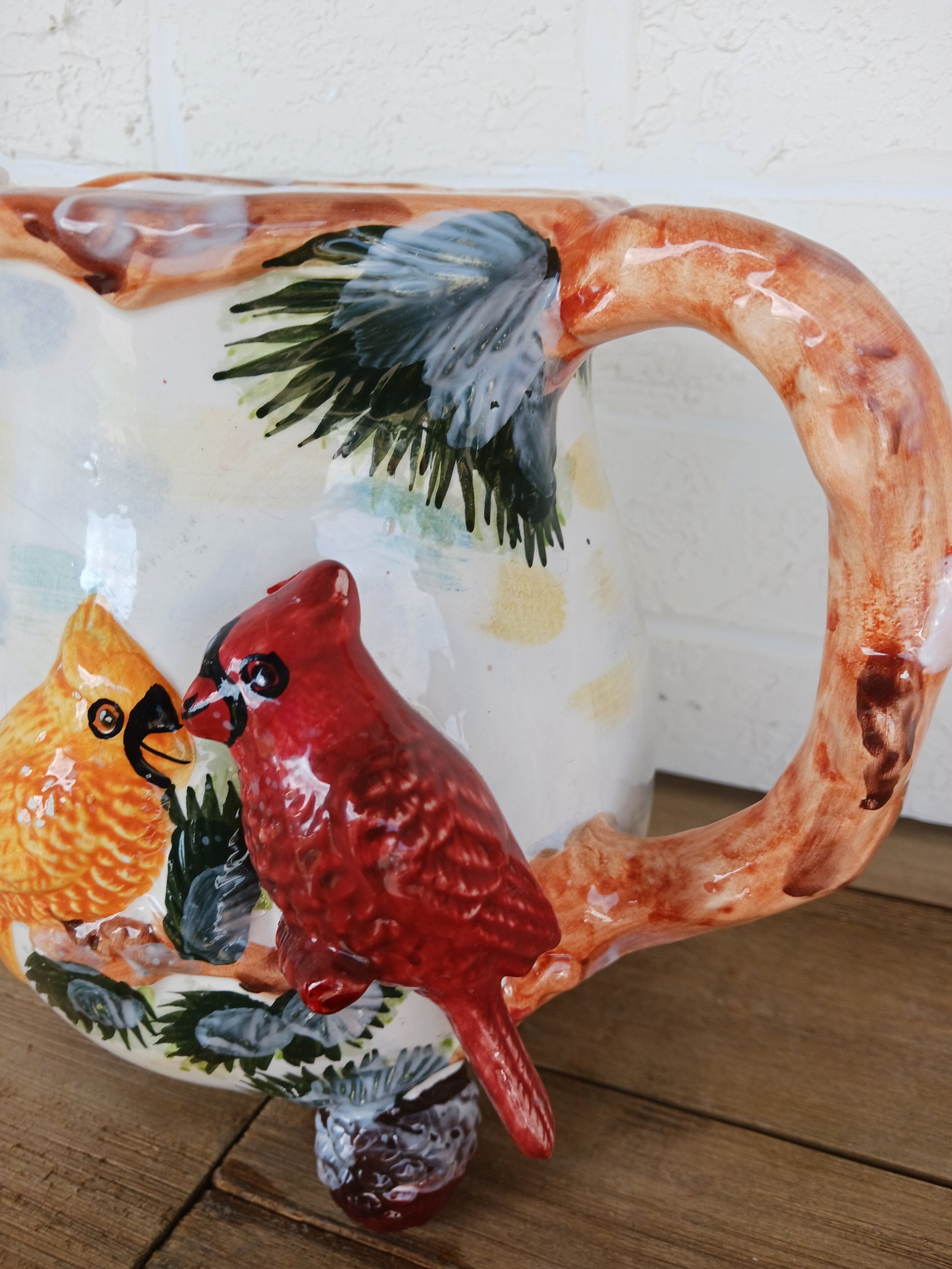 Vintage WCL Pitcher Eastern Scene Cardinals Red and Very Rare Yellow ...