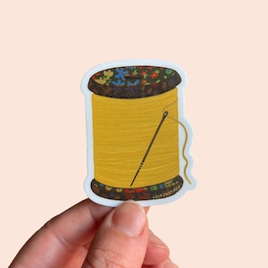 Spool of Thread Sticker, Cute Quilt Sewing Stickers, Sewing Machine ...