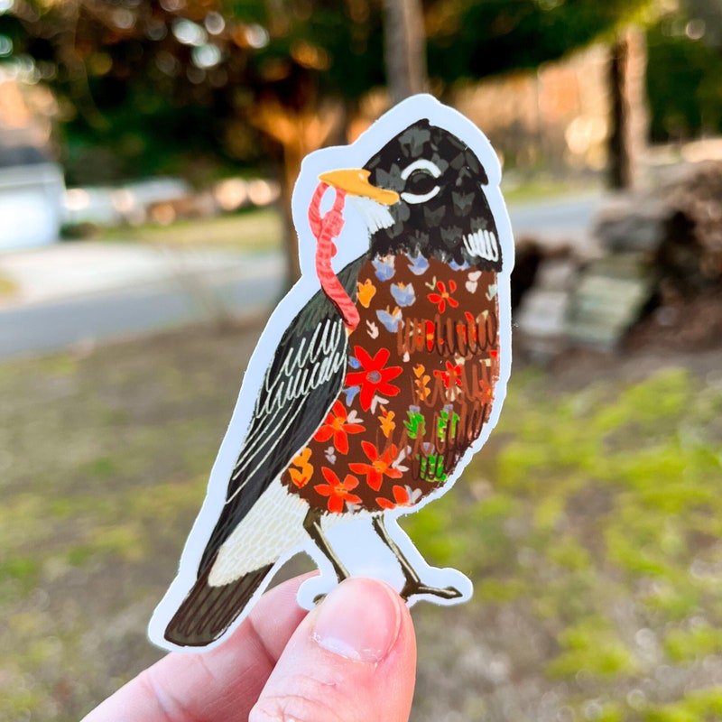 Robin Decal - Etsy