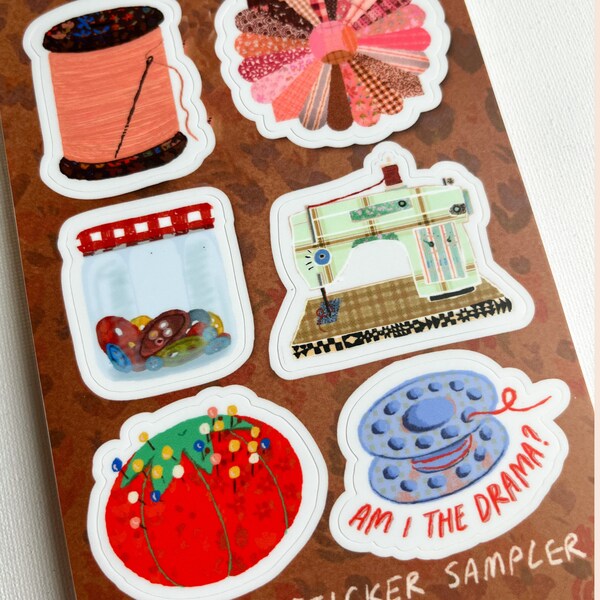 Funny Sewing Stickers - Etsy