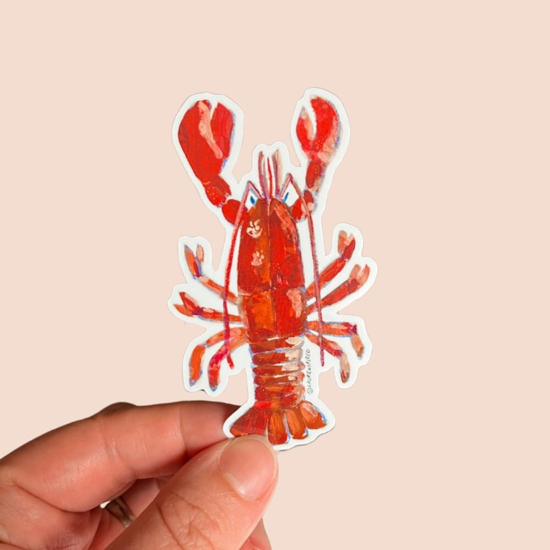 Lobster Sticker, Red Lobster Stickers, Beach Stickers, Yeti Sticker ...