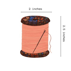 Spool of Thread Sticker, Cute Quilt Sewing Stickers, Sewing Machine ...