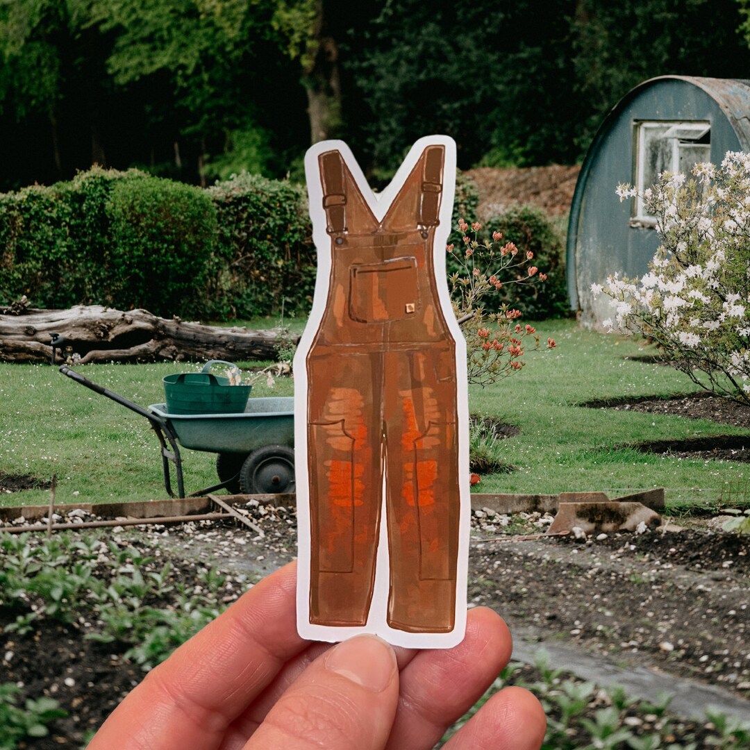 Overalls Sticker, Outdoorsy, Homestead Cottagecore Stickers, Aesthetic ...