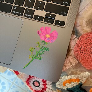 Cute Cosmo Flower Sticker - October Birth Flower Stickers, If Moms Were ...