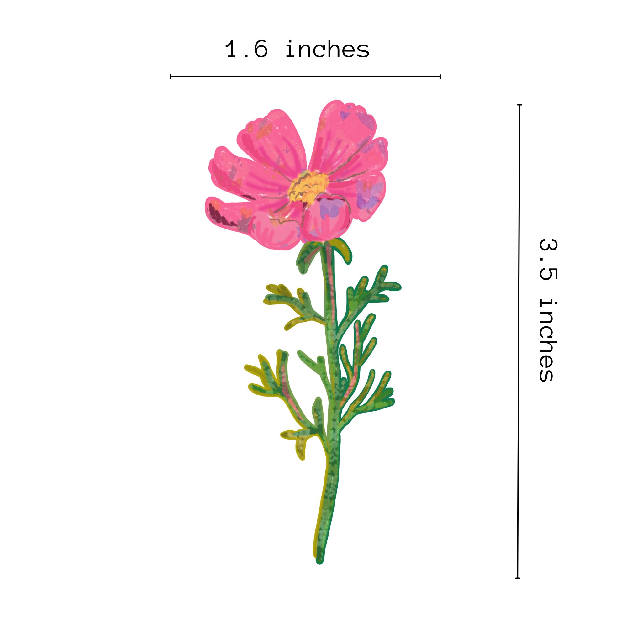 Cute Cosmo Flower Sticker - October Birth Flower Stickers, If Moms Were ...