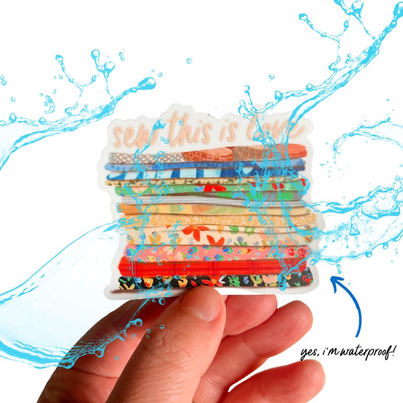 Sew This is Love, Cute Sewing Stickers, Sewing Machine Sticker ...