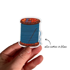 Spool of Thread Sticker, Cute Quilt Sewing Stickers, Sewing Machine ...