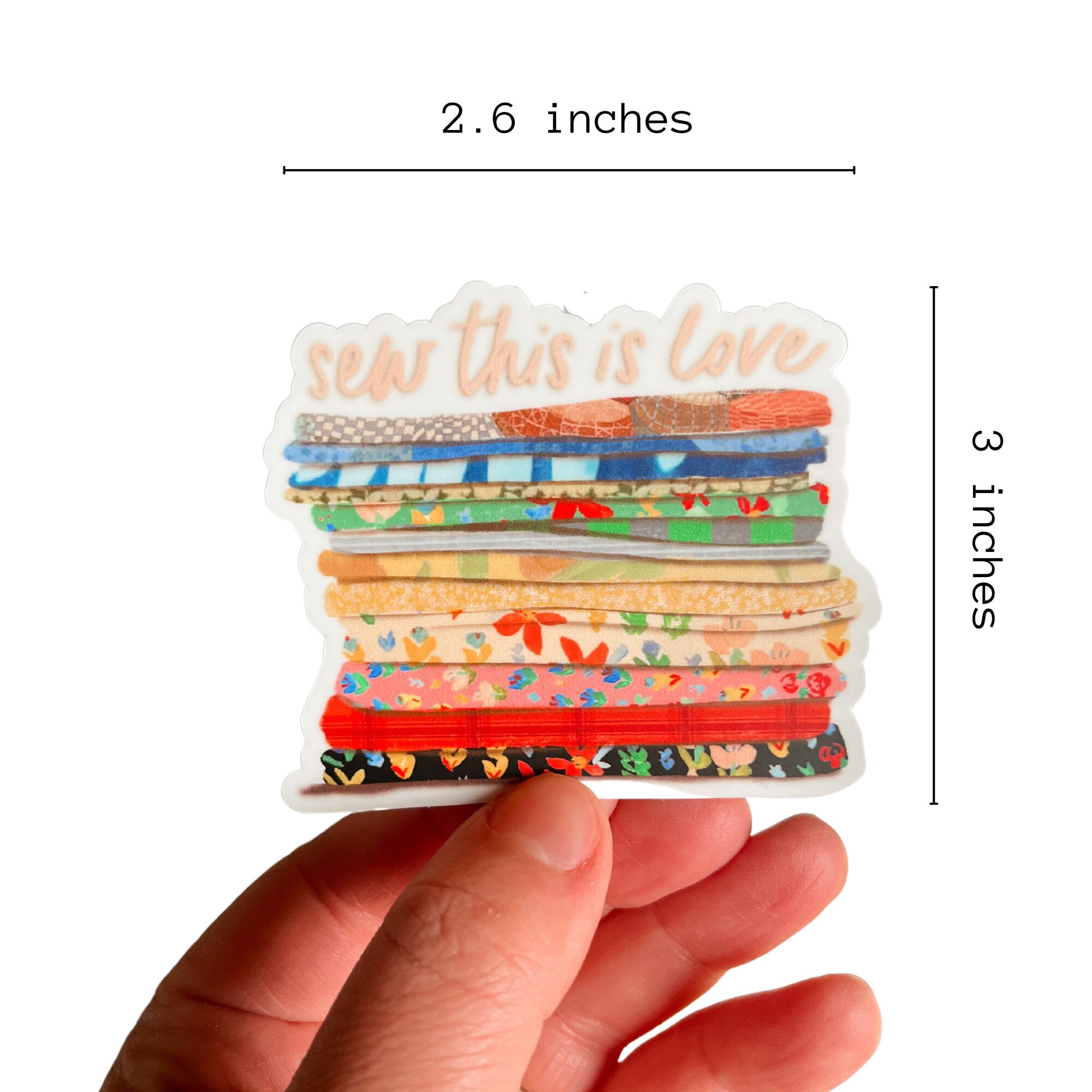 Sew This is Love, Cute Sewing Stickers, Sewing Machine Sticker ...