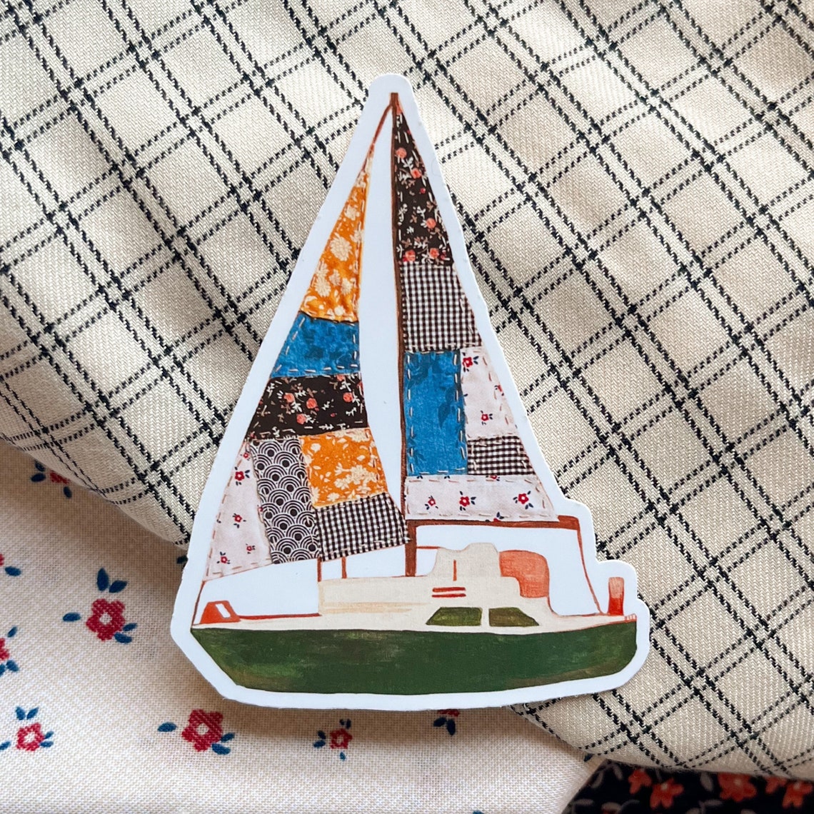 Sailboat Sticker, Boat Sticker, Nautical Stickers, Yeti Sticker Beach ...