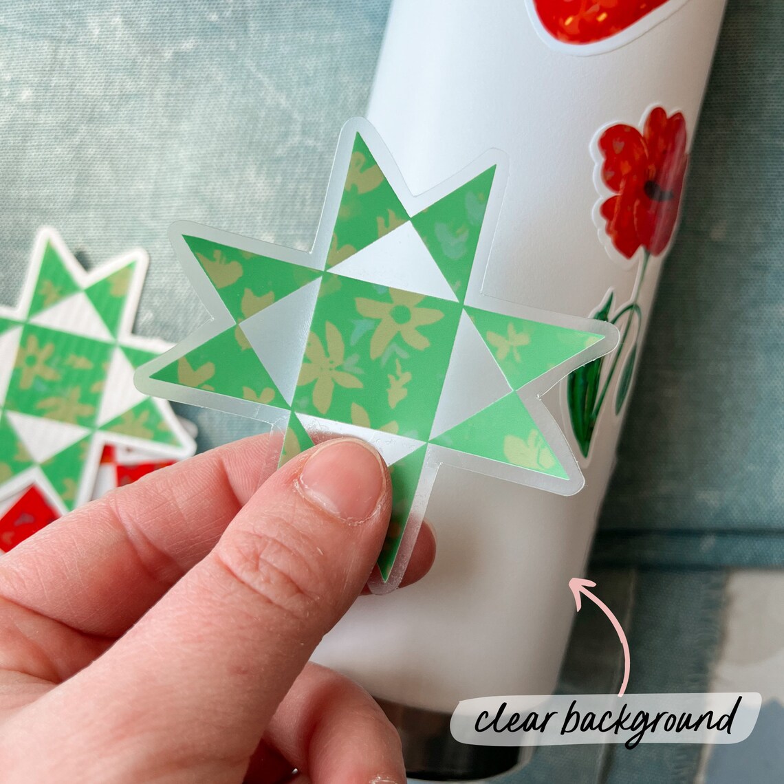 Ohio Star Quilt Block Sticker, Sewing Stickers, Quilting Stickers ...