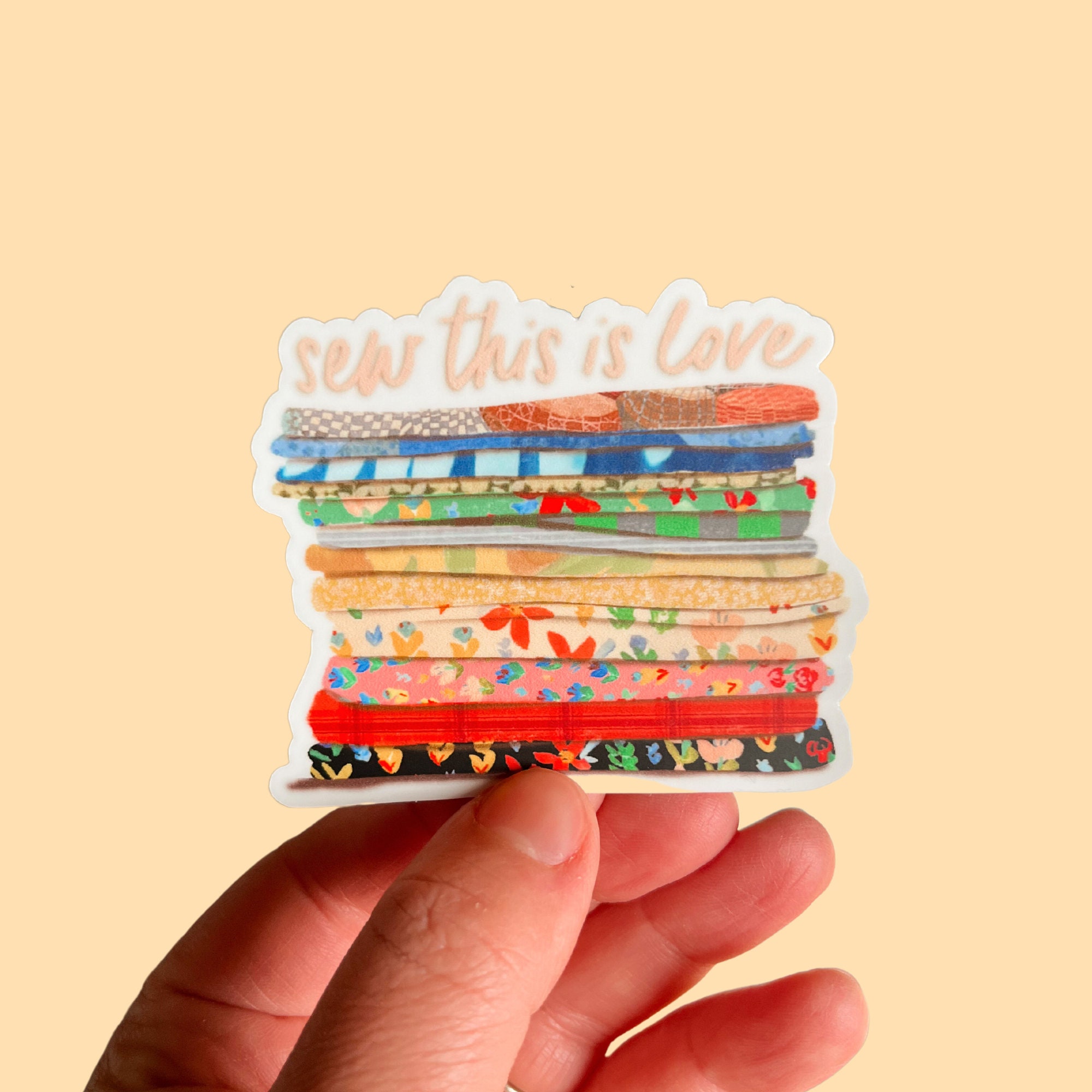 Sew This is Love, Cute Sewing Stickers, Sewing Machine Sticker ...