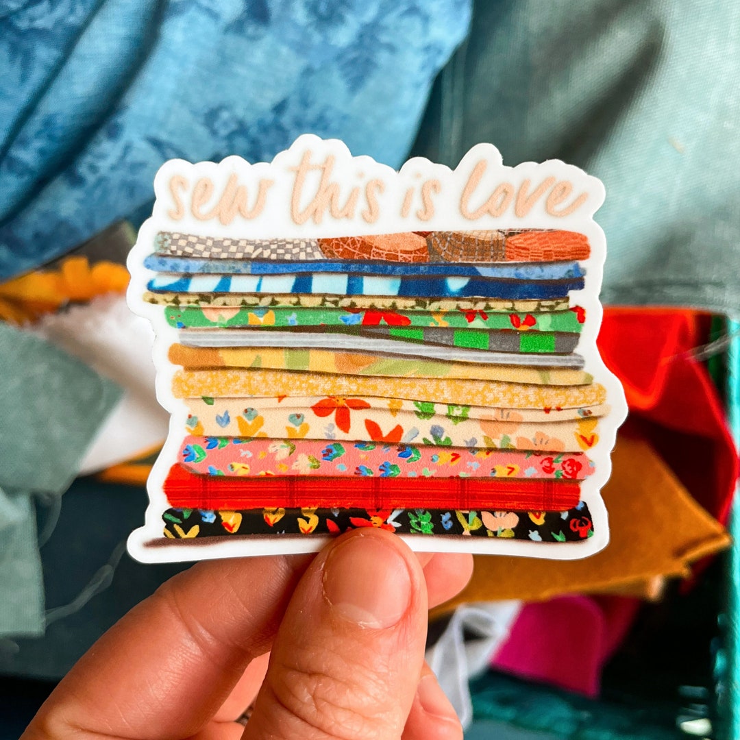 Sew This is Love, Cute Sewing Stickers, Sewing Machine Sticker ...