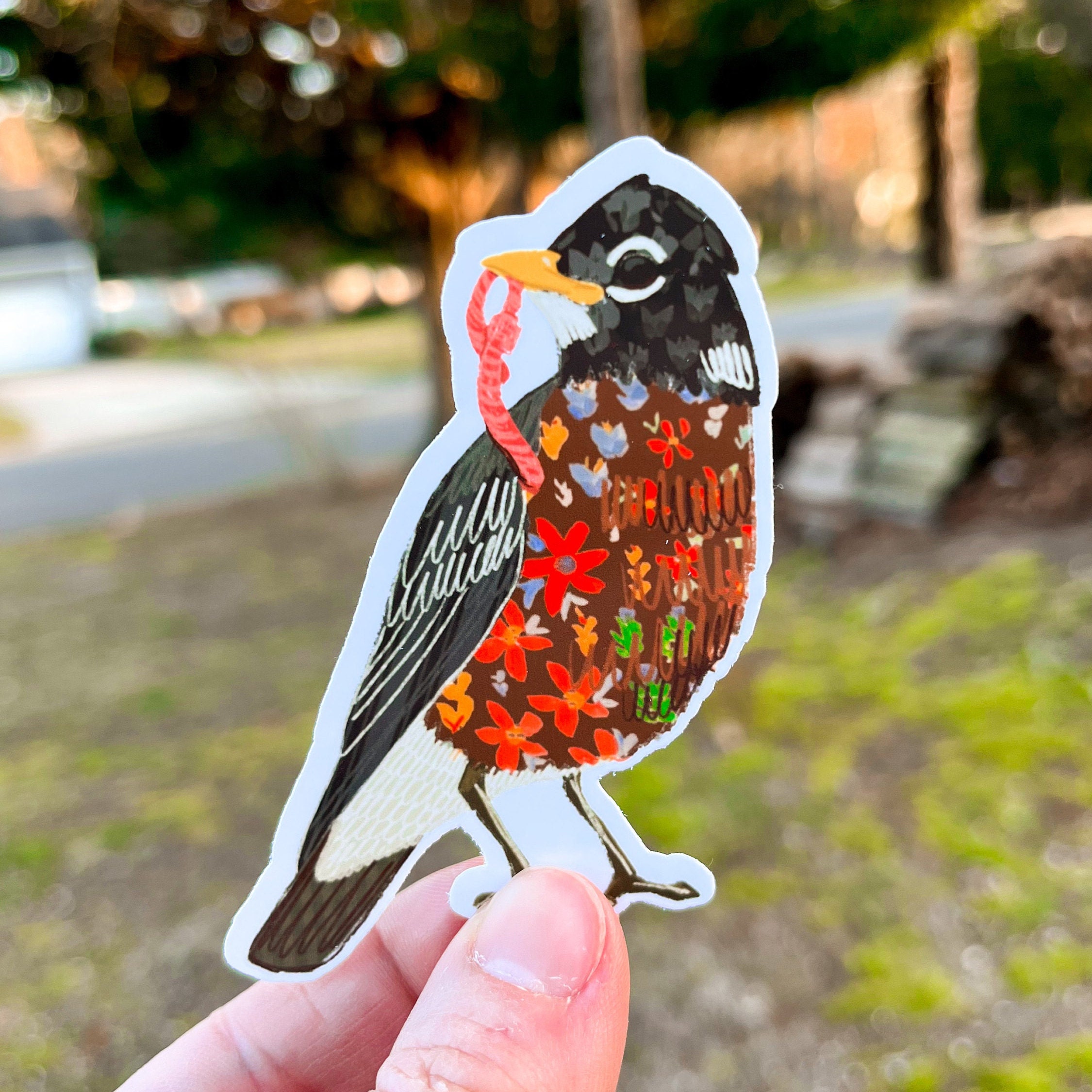 Cute Spring Sticker Set of 6 Happy Spring Stickers Spring - Etsy