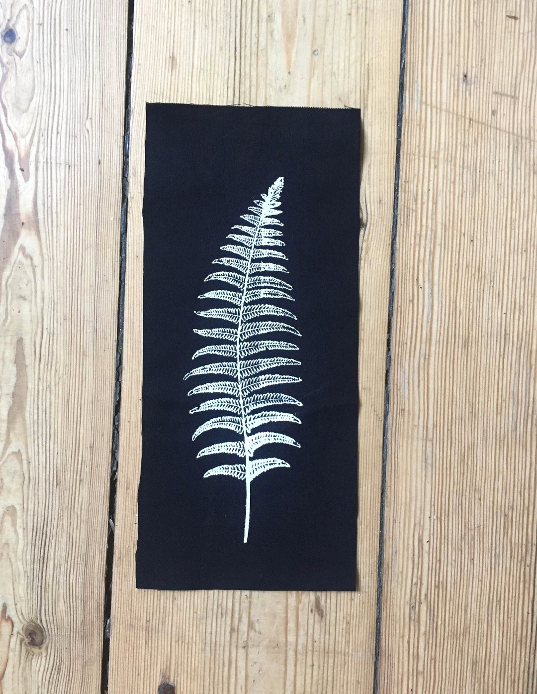 Screen Printed Fern Patch, Sew on Patch, Botany Patch, Punk Patch - Etsy