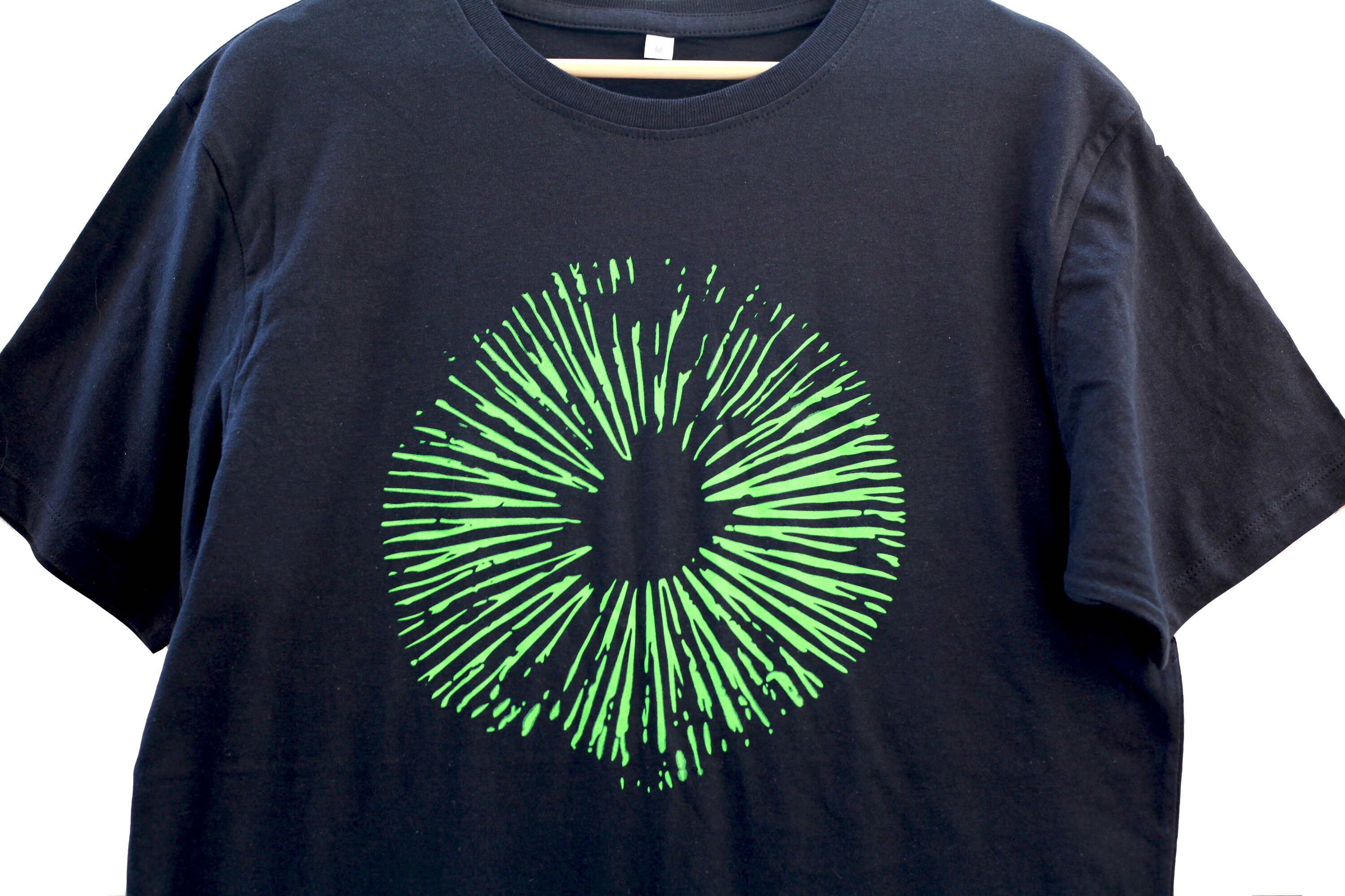 Magic Mushroom Spore Print T-Shirt for Men Fluorescent Green | Etsy