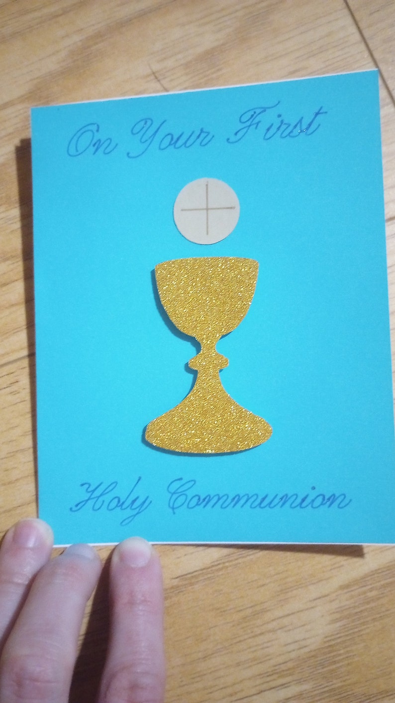 First Communion Card Template for Cricut - SVG Cut File - Etsy