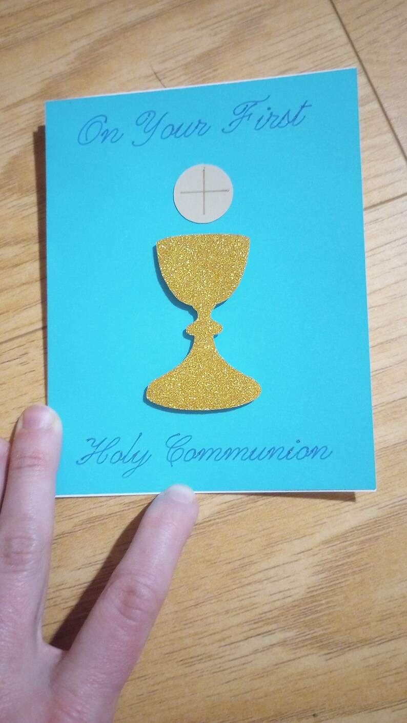 First Communion Card Template for Cricut - SVG Cut File - Etsy