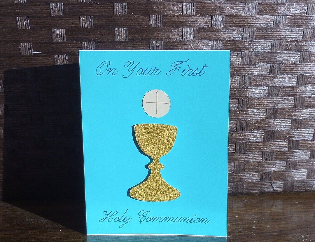 First Communion Card Template for Cricut - SVG Cut File - Etsy