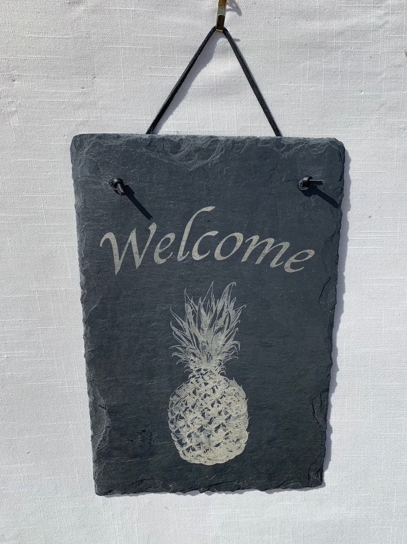 Slate Welcome Sign - Etsy