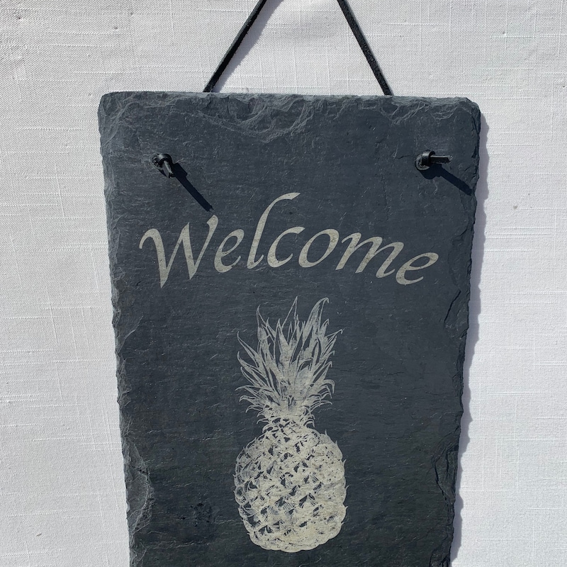 Slate Welcome Sign - Etsy
