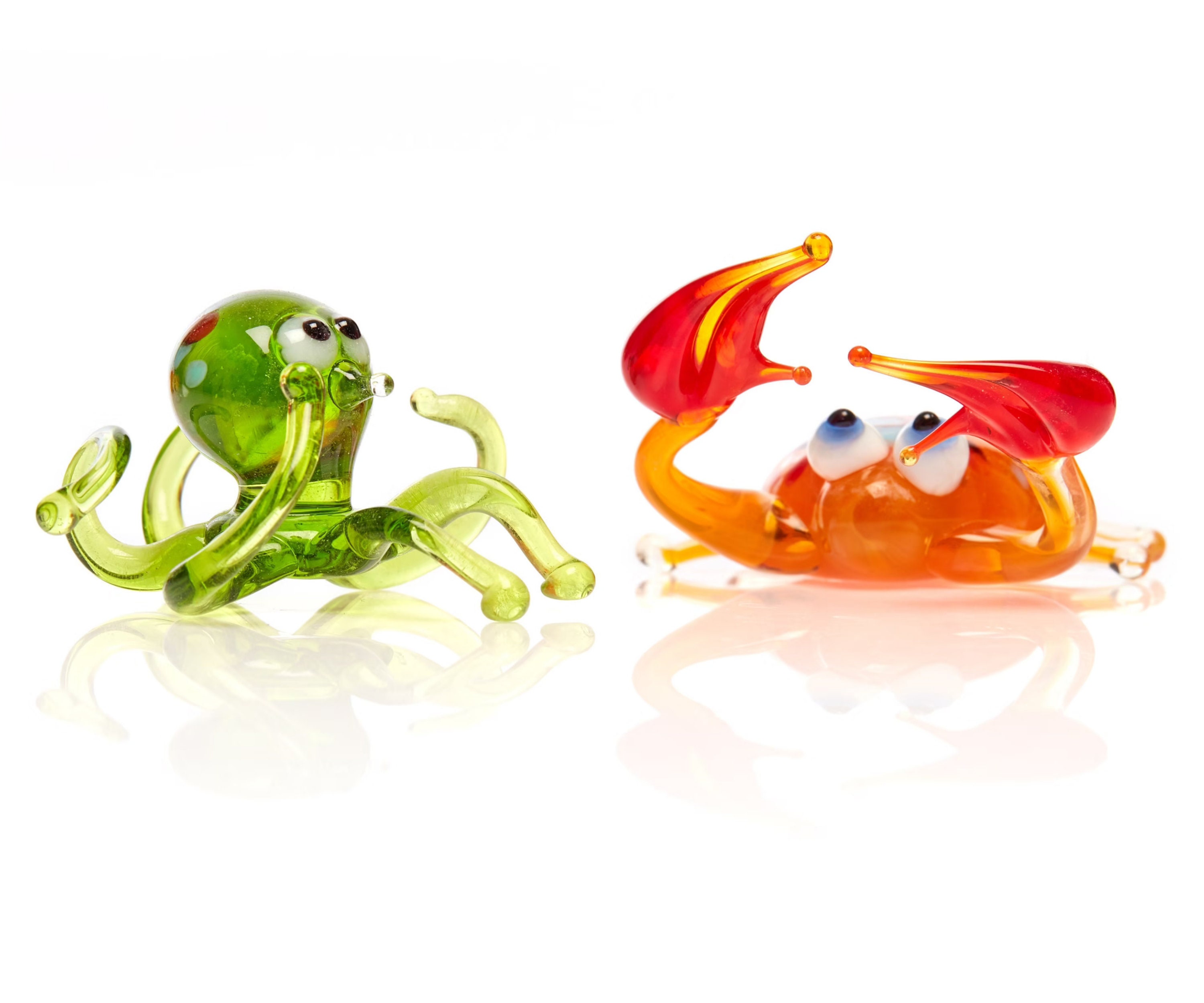 Set of 12 Aquarium Glass Fish Figurines Hand-blown Figure - Etsy