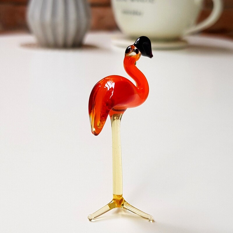 Glass Flamingo - Etsy