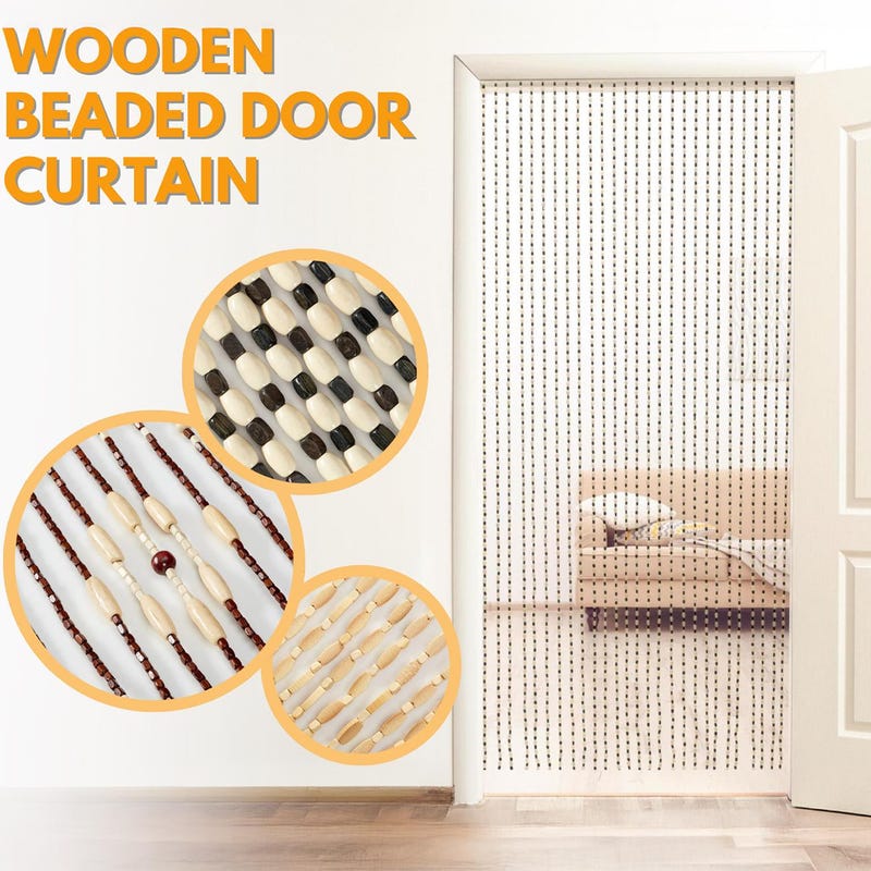 Wood Door Curtain Bead - Etsy UK