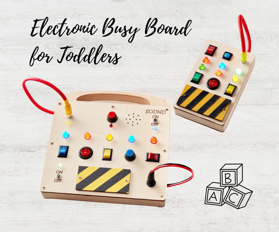 Electronic Busy Board for Toddlers - Montessori Kids Toy Board With ...