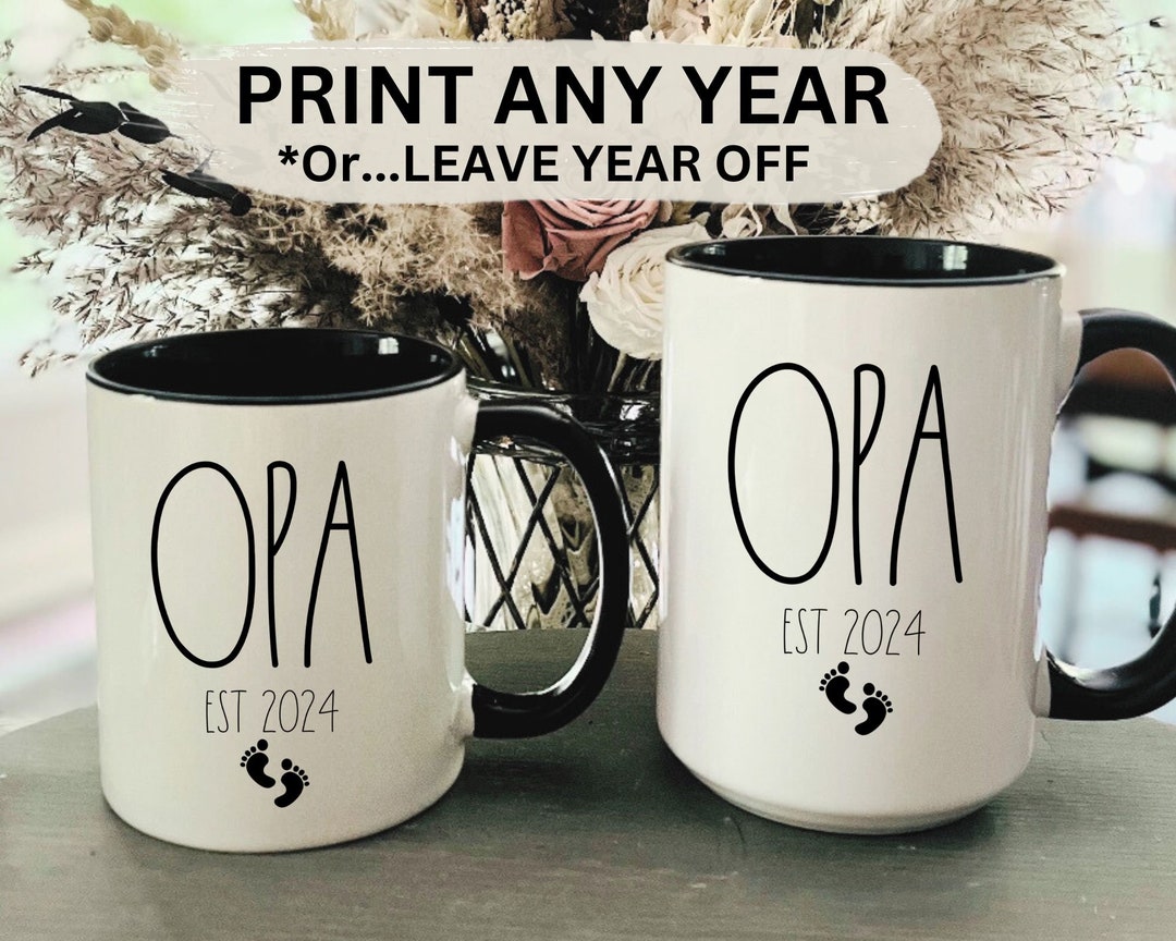 Opa Mug Opa 2024 Opa 2025 Opa Gifts German Grandpa Gift for First ...