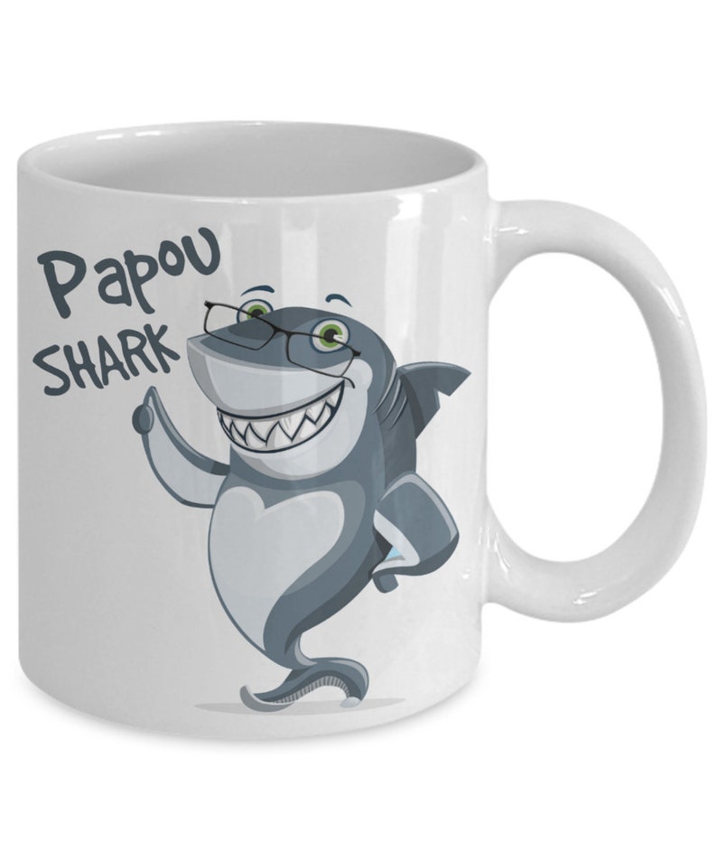 Papou Shark Mug - Greek Grandpa - Papou Father's Day Gift - Papou ...