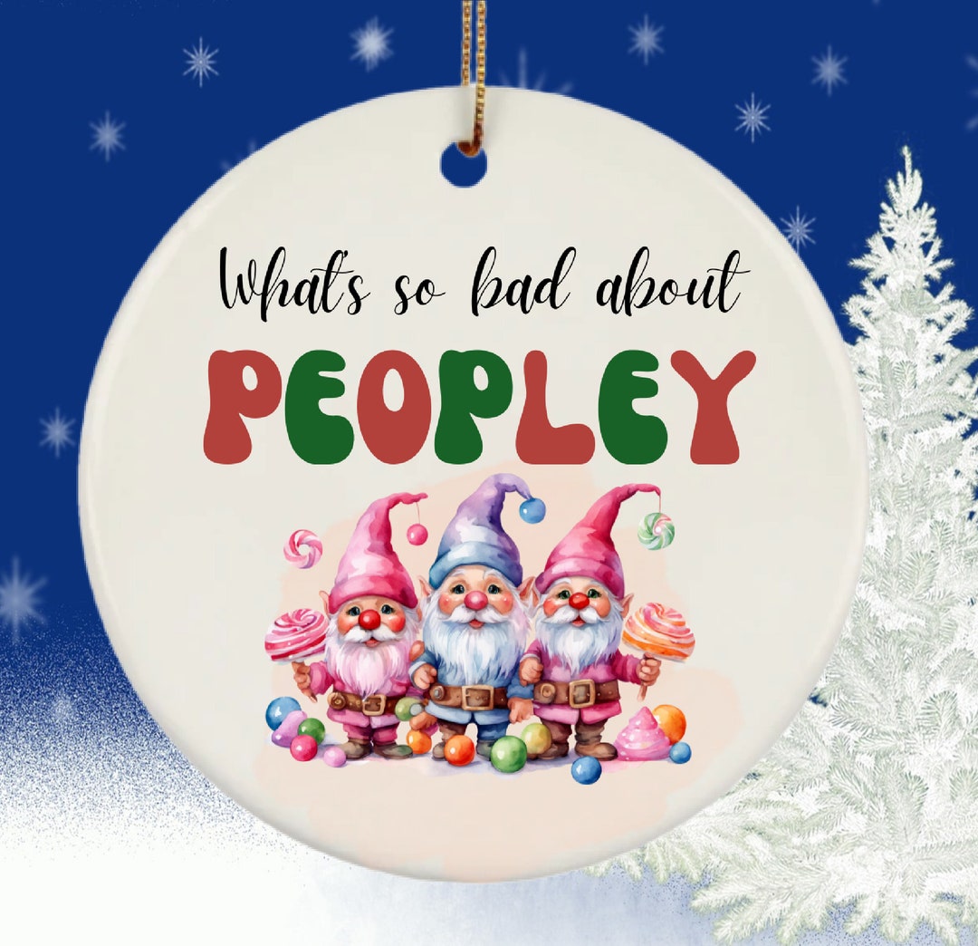 Extrovert Ornament, Extrovert Gifts, Peopley Ornament, Social Butterfly ...