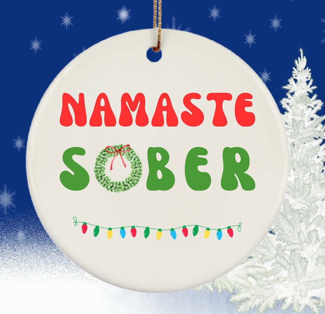 Namaste Sober Sobriety Gift for Women, First Christmas Sober Gifts ...