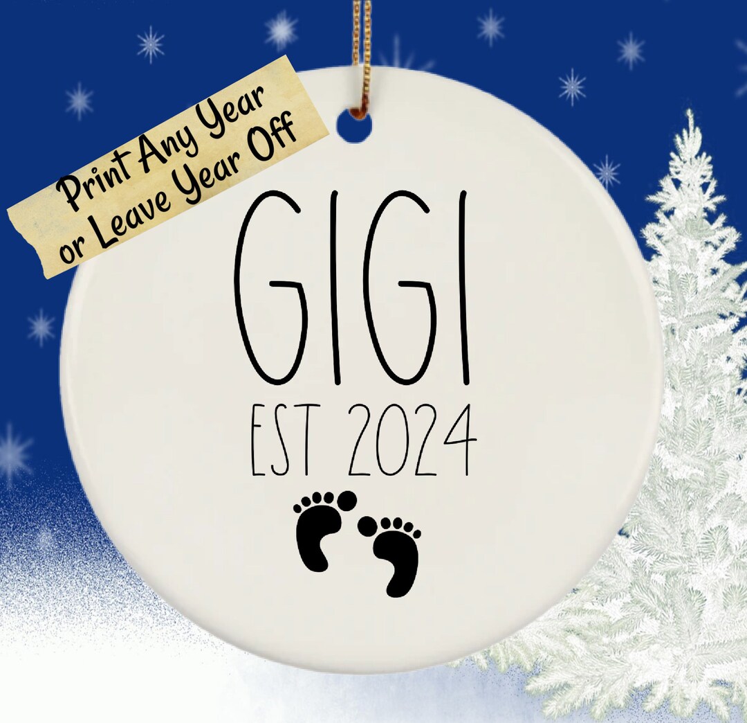 Gigi 2024 Ornament, Gigi Ornament, New Gigi Christmas Ornament ...