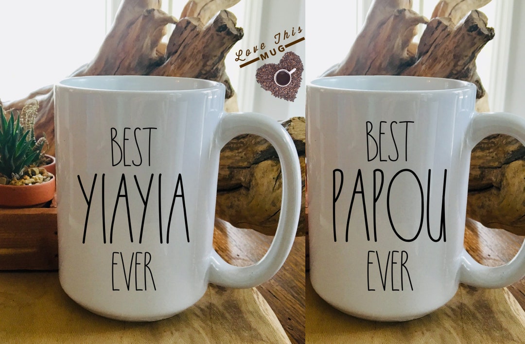 Best Yaya Ever Best Pappou Ever Mug Set OR Best Yiayia Ever and Best ...