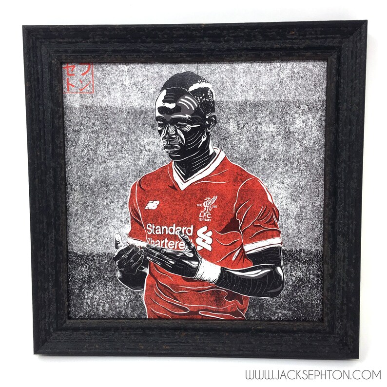 Sadio Mané Art Print • Liverpool FC • A4 Square • Artist Signed - Etsy